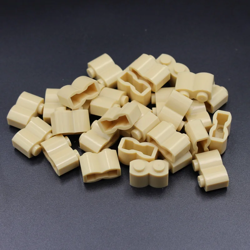 120pcs-MOC-Brick-30136-Modified-1x2-with-Log-Profile-Building-Block-DIY ...