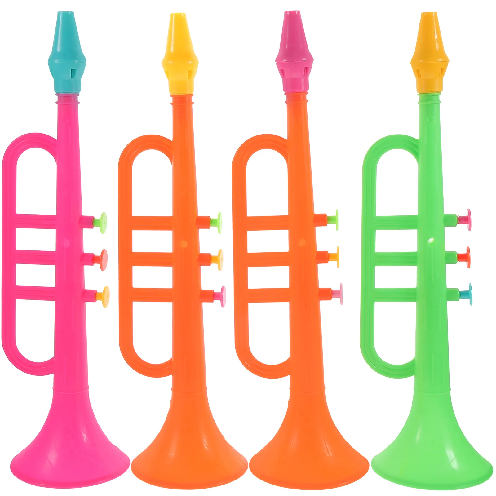 4pcs Simulation Horn instrument Trumpets Interesting Plastic Trumpets ...