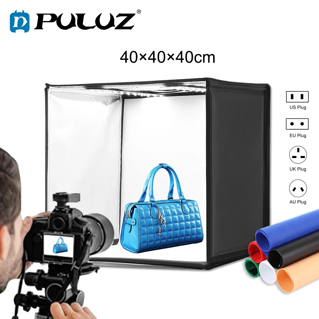 Puluz 40*40cm 16inch Mini Photo Studio Light Box Photograghy Softbox ...