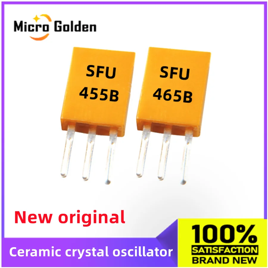 (20pcs) SFU455B 455KHZ 455K Murata ceramic crystal oscillator SFU465B ...