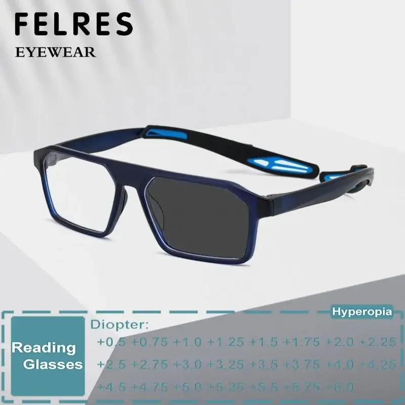 FELRES-Photochromic-Reading-Glasses-Outdoor-Sports-Anti-Skid-Mirror ...