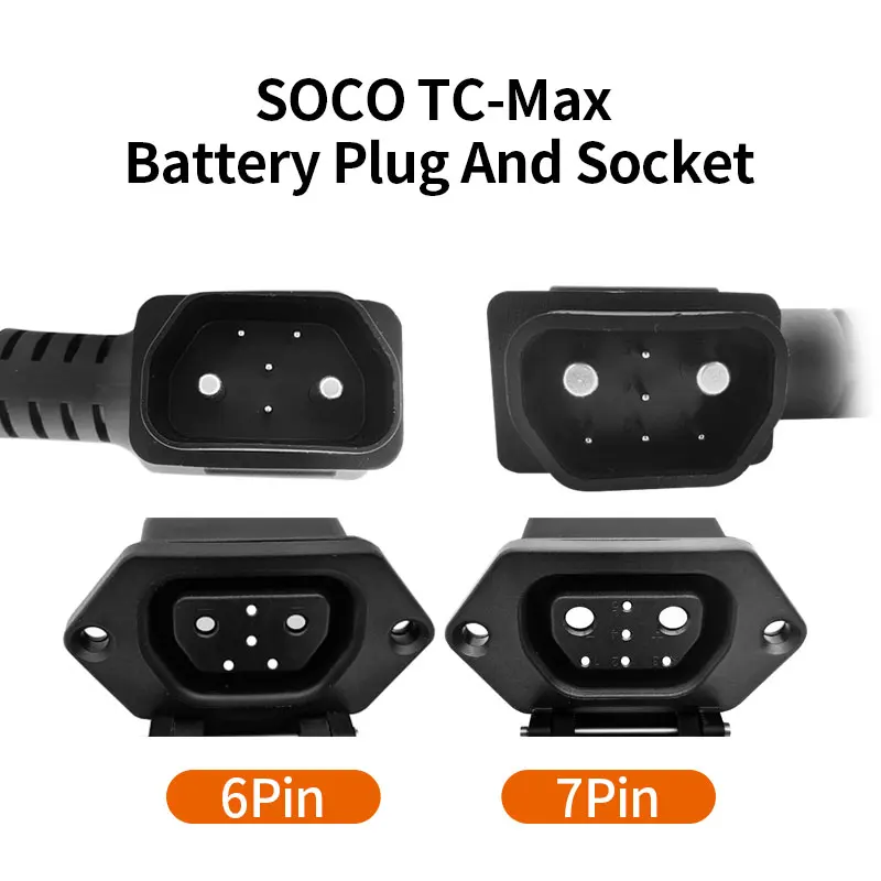 For-Super-SOCO-TC-Max-Original-Battery-Accessories-Body-Charging-Plug ...