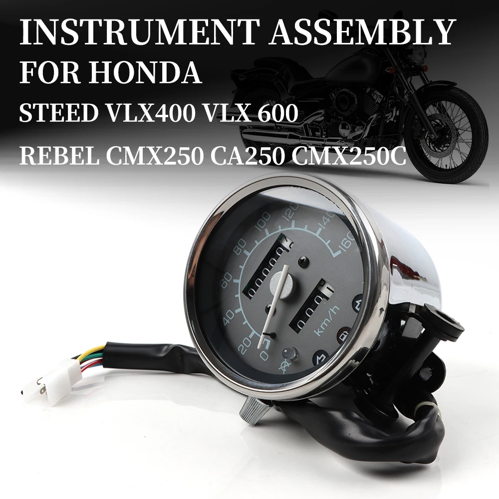 Motorcycle Instrument Cluster For Honda Steed VT VLX 400 600 Rebel ...