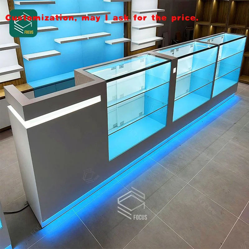 custom.Custom Display Shelves Glass Display Cigar Counter Showcase ...