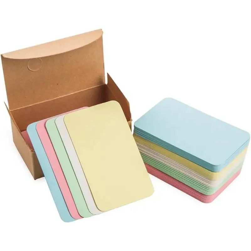 100pcs-Colored-Blank-Kraft-Paper-Cards-Craft-Cards-Paper-Business ...