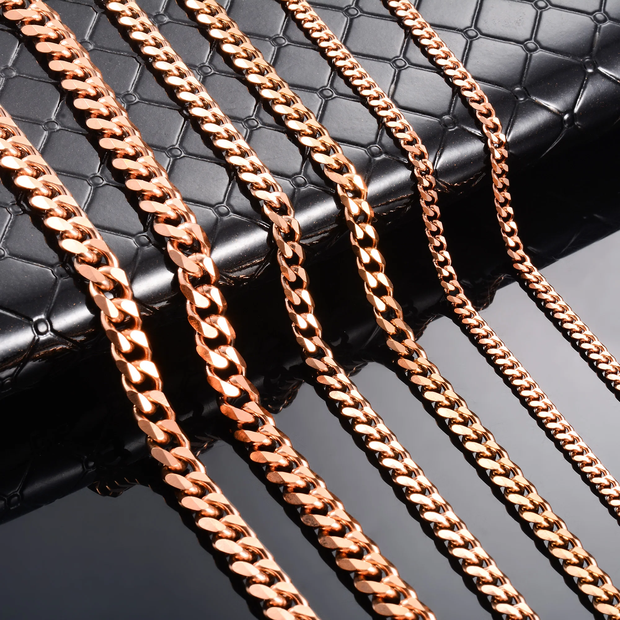 Stainless-Steel-Necklace-for-Men-Link-Curb-Cuban-Chain-Women-Neck ...