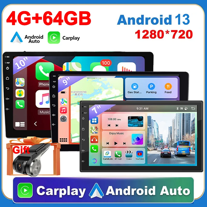 7-9-10-Universal-Android-13-2-Din-Car-Radio-Autoradio-64G-WIFI-GPS-Car ...