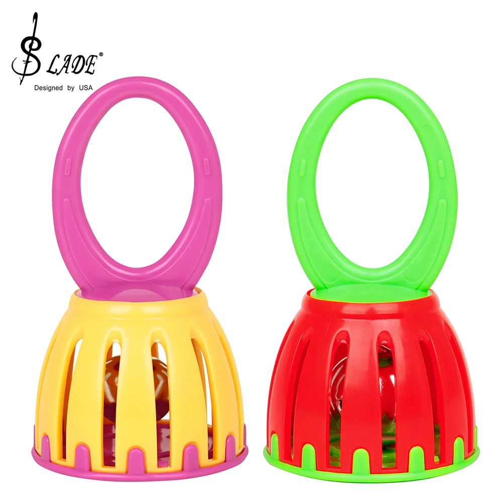 SLADE Kids Educational Cage Bells Orff Early Learning Rattle Tambourine ...