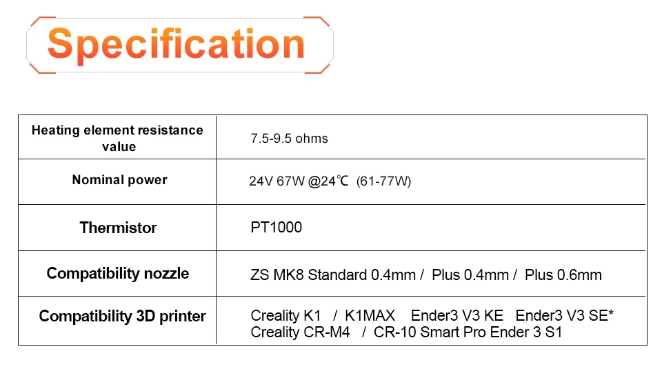 PT1000 CHCB-OT Hotend