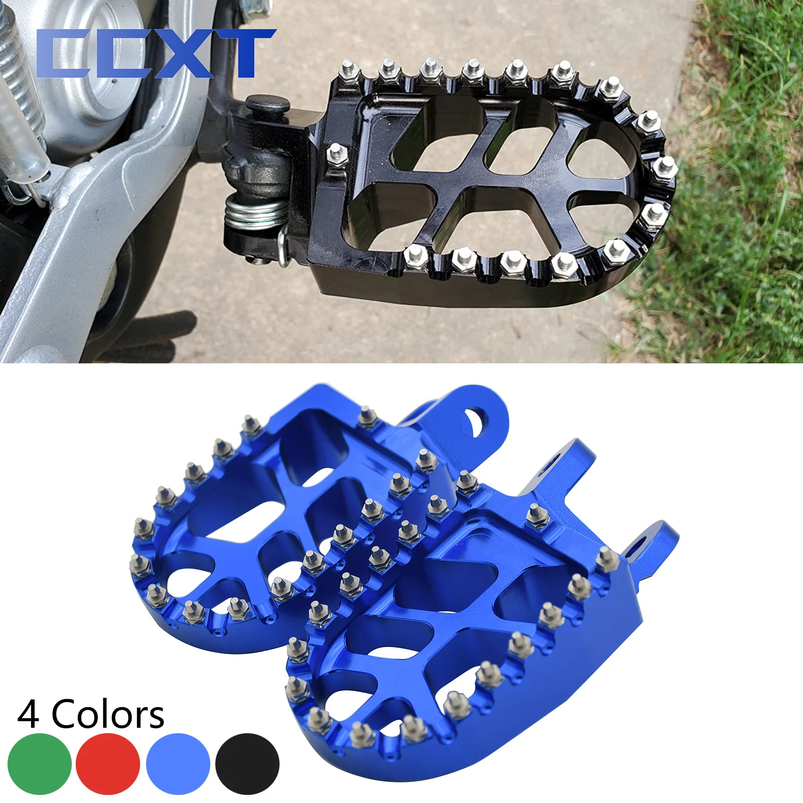 Motorcycle Footpegs Foot Pegs Pedal Footrest For Honda CR80R CR85R ...