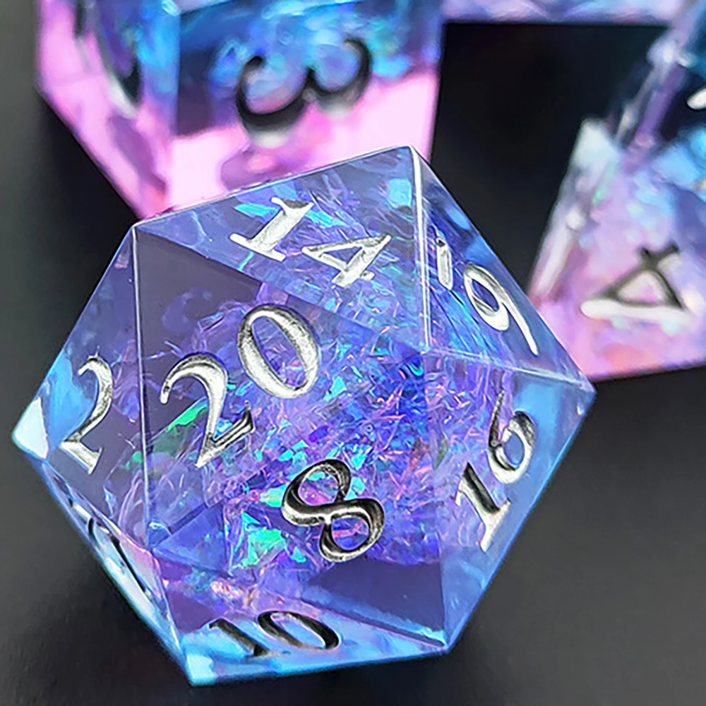 Juego-de-dados-de-resina-Bluey-DND-juego-de-dados-poli-dricos-de ...