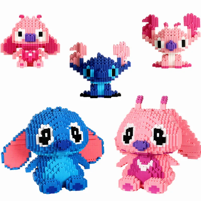 Disney-Mini-bloques-de-construcci-n-de-la-serie-Diy-Stitch-modelo-Micro ...