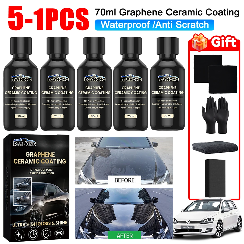 70ml Graphene Ceramic Coating Waterproof Car Paint Care Anti Scratch ...