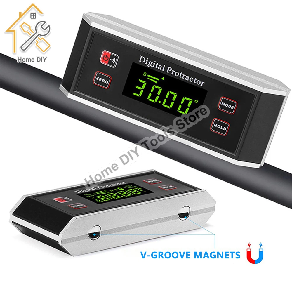 Magnetic-Digital-Protractor-Inclinometer-LCD-High-precision-Level-Box ...