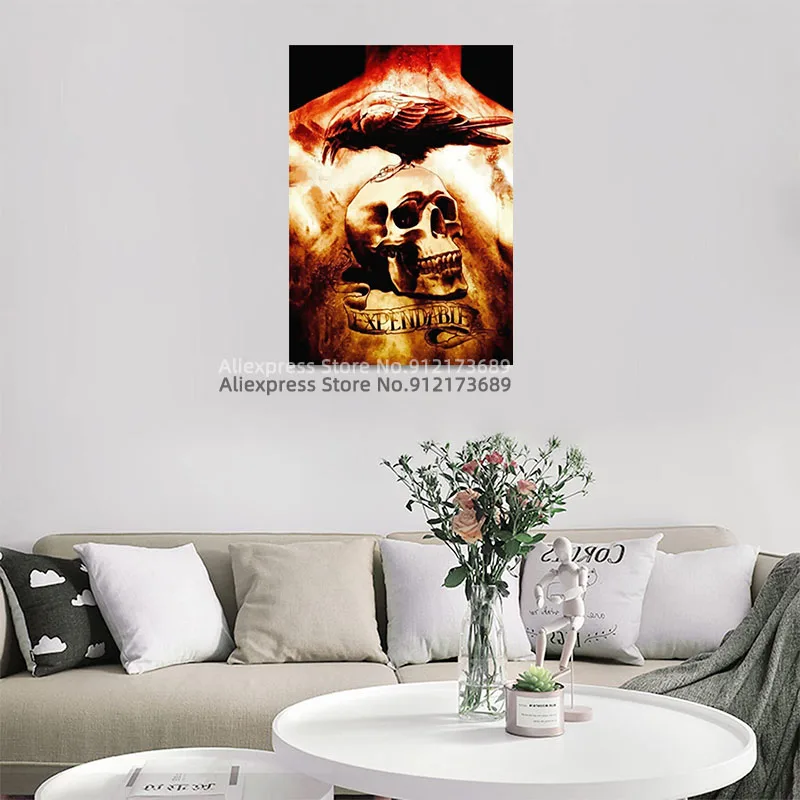 The Expendables Skull Poster
