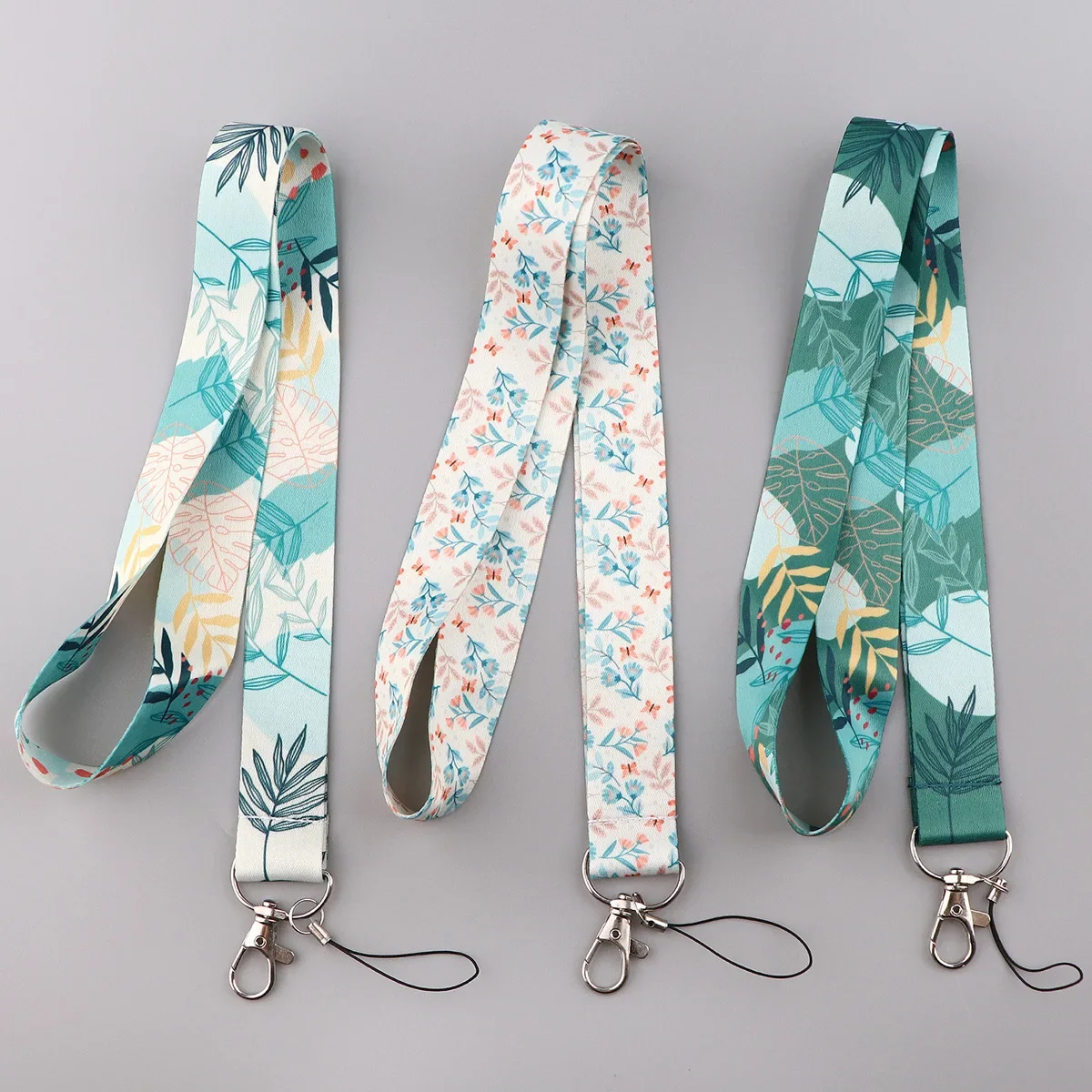 Plants Flowers Lanyard Men Women Keychain ID Credit Card Cover Badge ...