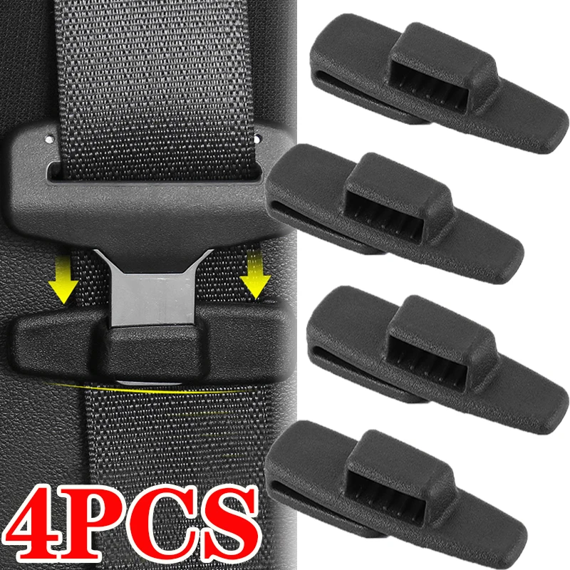 4PCS-Universal-Strong-Car-Safety-Belt-Protection-Clip-Plastic-Seat-Belt ...