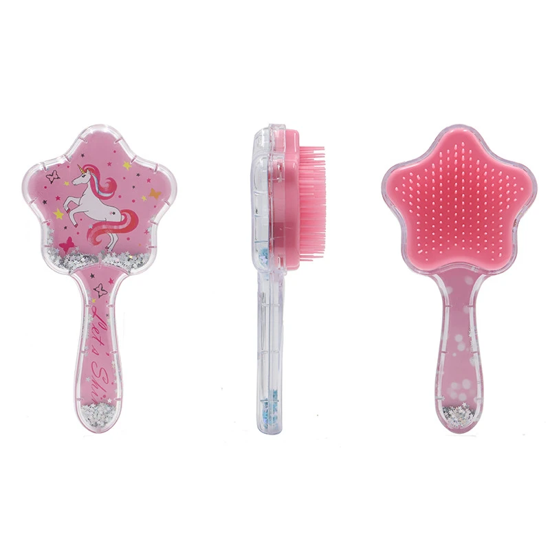 Unicorn Mermaid Star Sequins Comb Massage Children Comb Cute Girl Comb ...