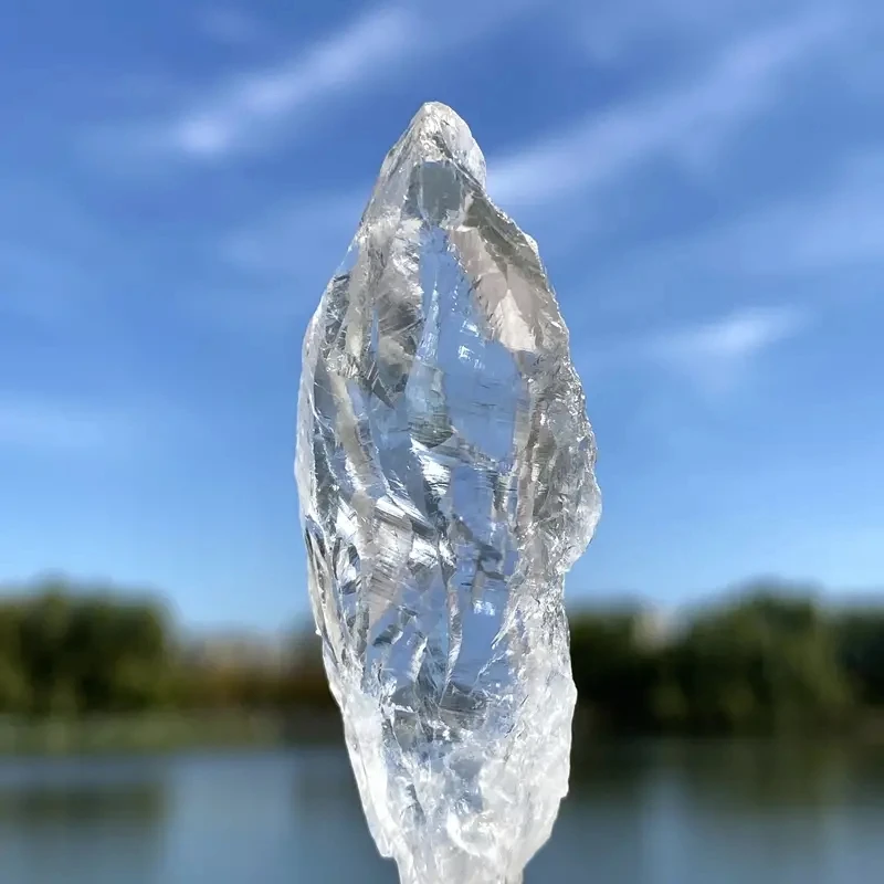 1/3pc Unpolished Natural Azeztulite Crystal Set Enriched with Earth ...