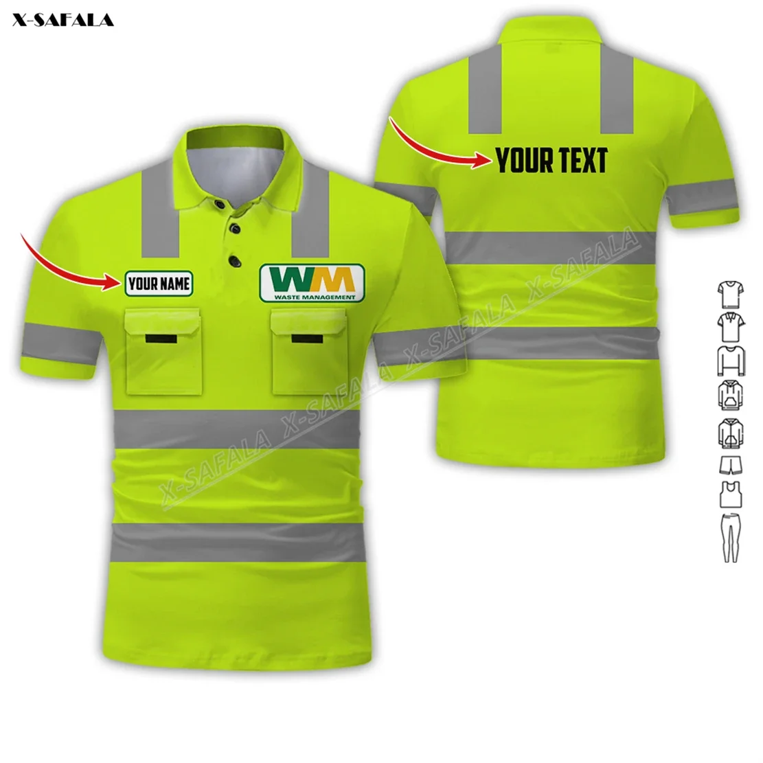 Custom-Waste-Management-3D-Printed-Reflection-Men-Adult-Polo-Shirt ...