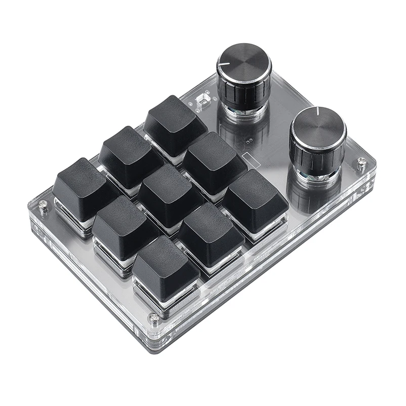 Mechanical-Keyboard-Bluetooth-USB-Custom-Keyboard-Volume-Button-Knob-Programming-Macro-Gaming ...