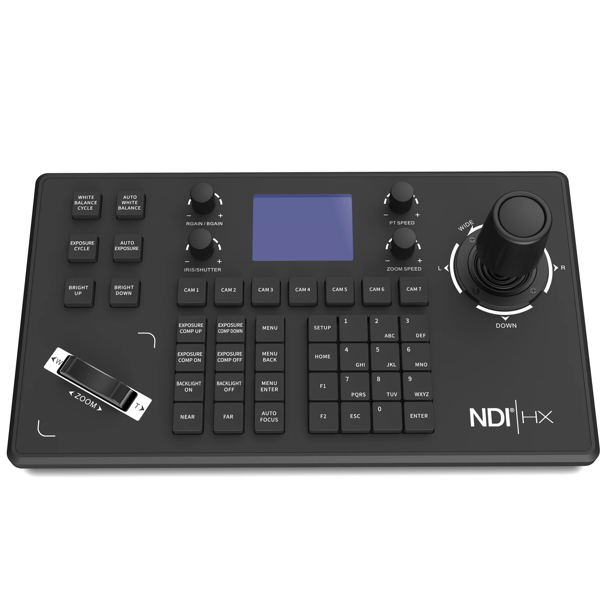NDI-PTZ-Controller-Camera-Joystick-Controller-PoE-Keyboard-VISCA-Video ...