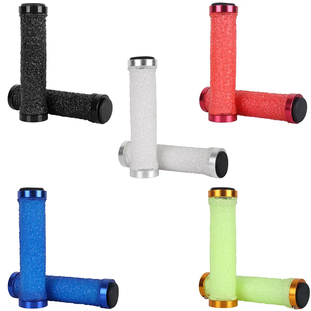 Bicycle-Handle-Bar-Grip-Cover-Anti-slid-Tpr-Rubber-Skull-Dot-Handlebar ...