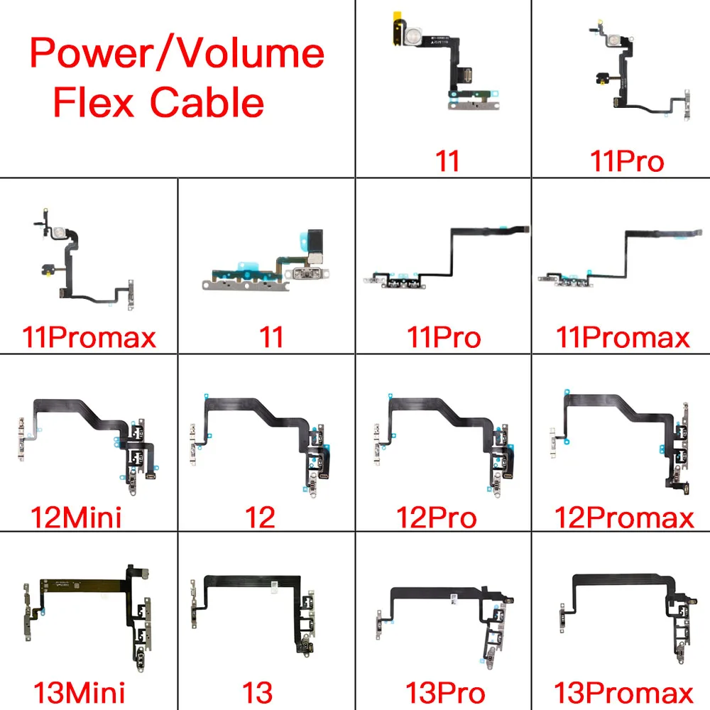 Volume-Button-Flex-For-iPhone-11-12-13-Mini-Pro-Max-Power-On-OFF-Flex ...