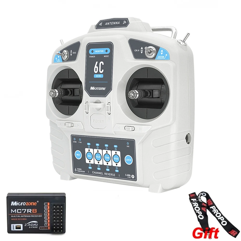 Microzone-Mc6c-2-4g-6ch-Controller-Transmitter-Receiver-Radio-System ...