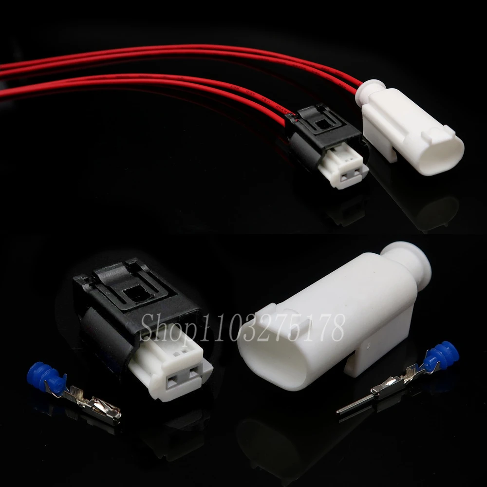 1-Set-2-Pin-Male-Female-Automotive-Wiring-Harness-Connector-Plug ...