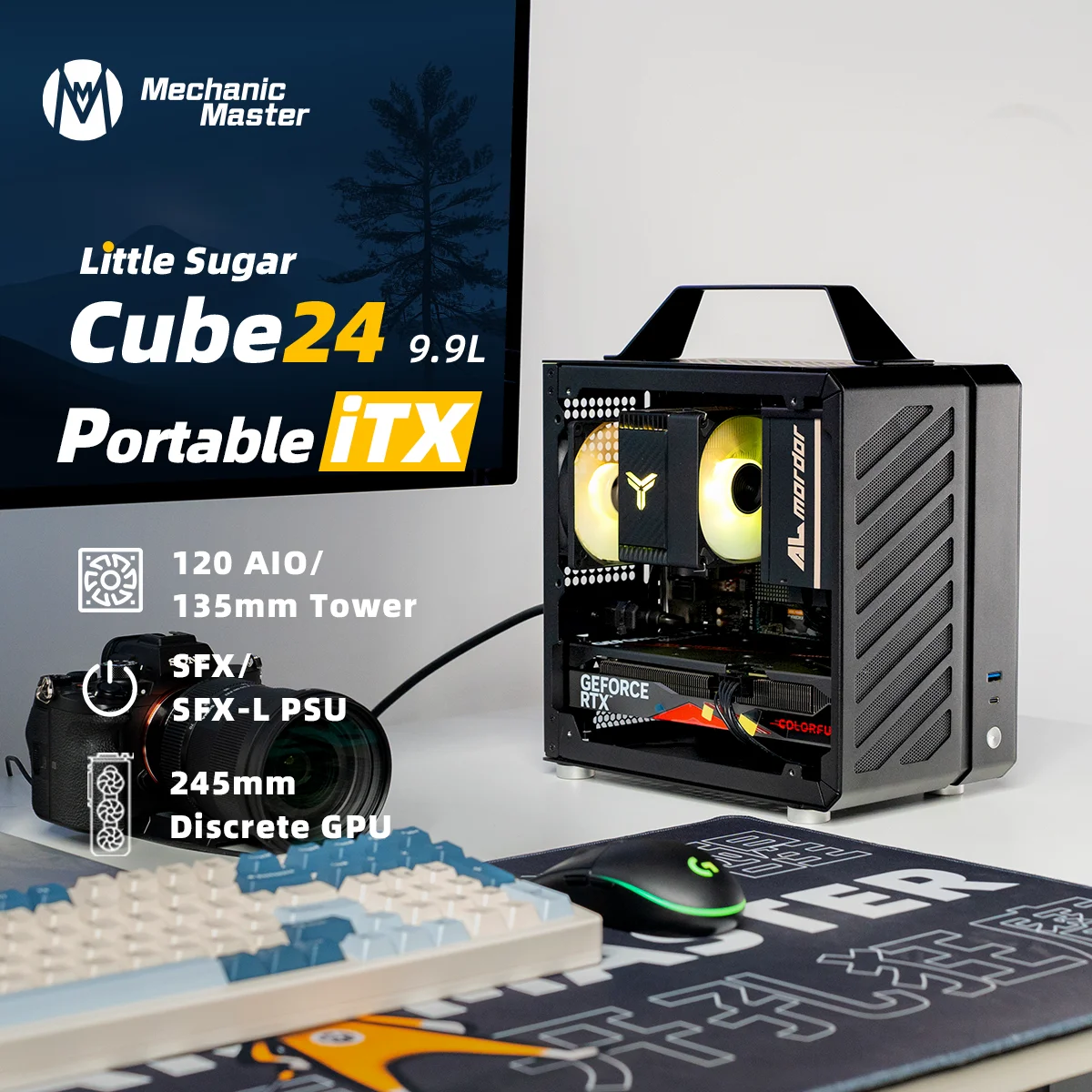 Mini-Chassis-de-Mesa-com-Vidro-Temperado-C24-Sugar-Cube-Mechanic-Master ...