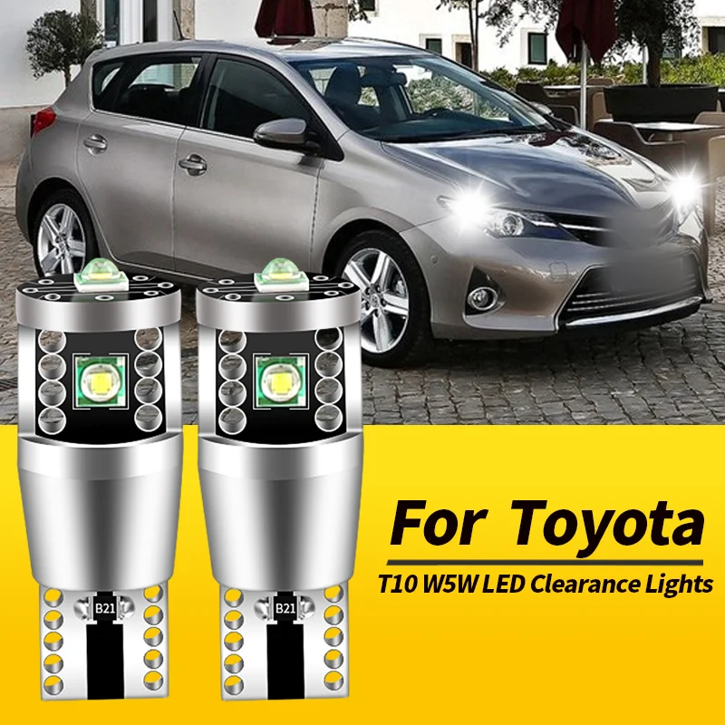 2-uds-T10-W5W-luces-LED-de-liquidaci-n-Canbus-para-Toyota-Auris-2006 ...