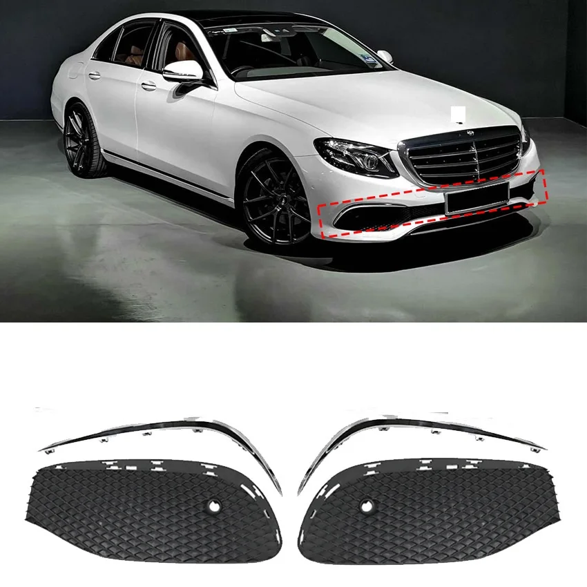Tira-decorativa-de-Chrome-do-amortecedor-dianteiro-para-o-Benz-E-Class ...