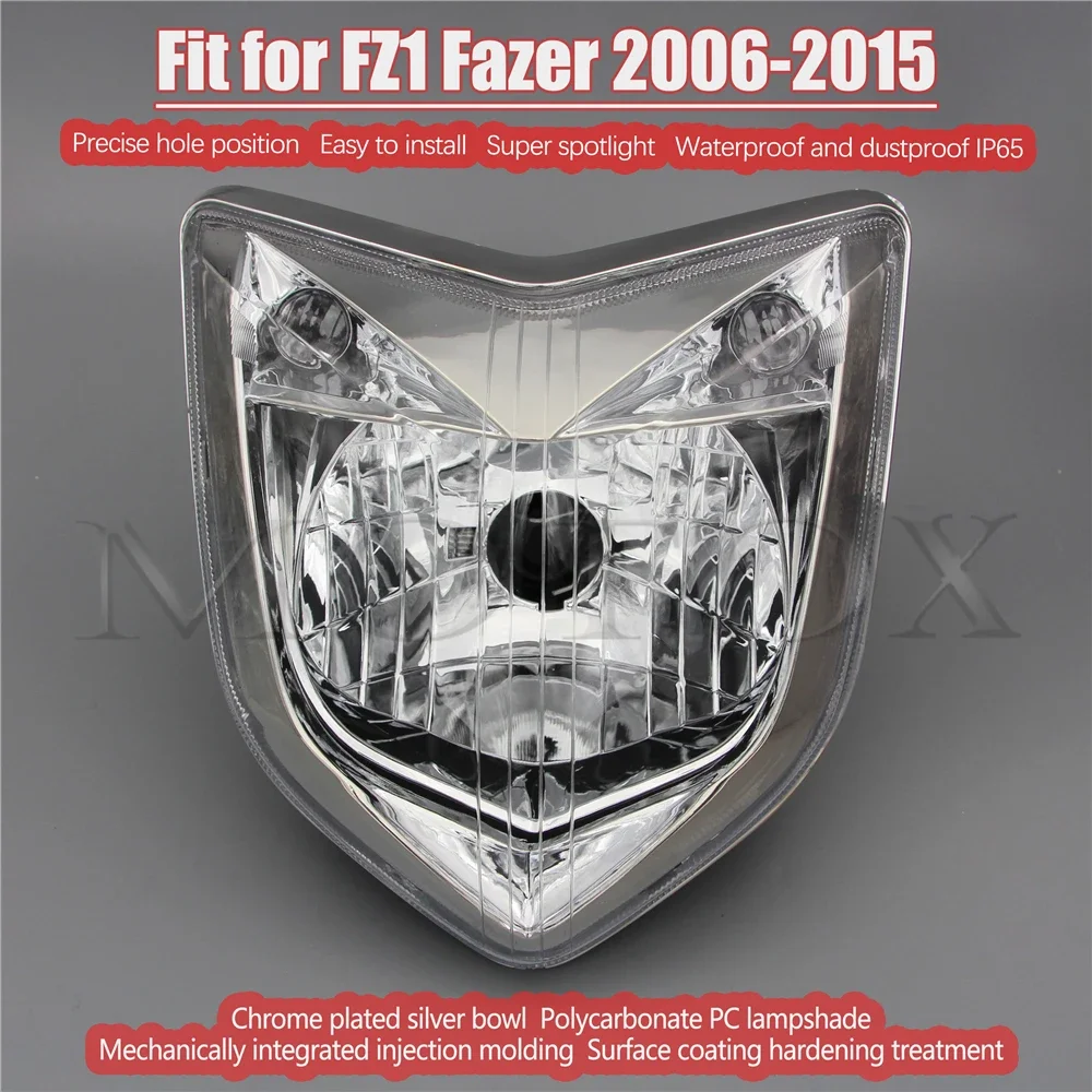 Fit-For-2006-2015-FZ1-Fazer-FZ1N-Motorcycle-Headlight-Assembly-Headlamp ...