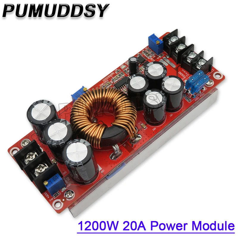 1200W 20A 8-60V To 12-83V DC Converter Boost Car Step-up Power Supply ...