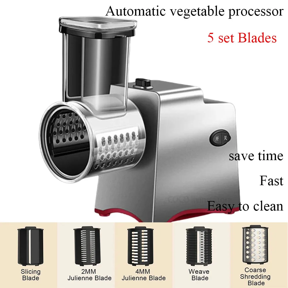 5-in1-Auto-220V-Electric-Vegetable-Cutter-Kitchen-Tools-Automatic-Food ...