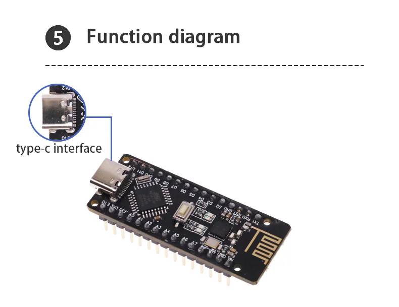 Arduino RF-NANO ATmega328P with NRF24L01 Wireless Module