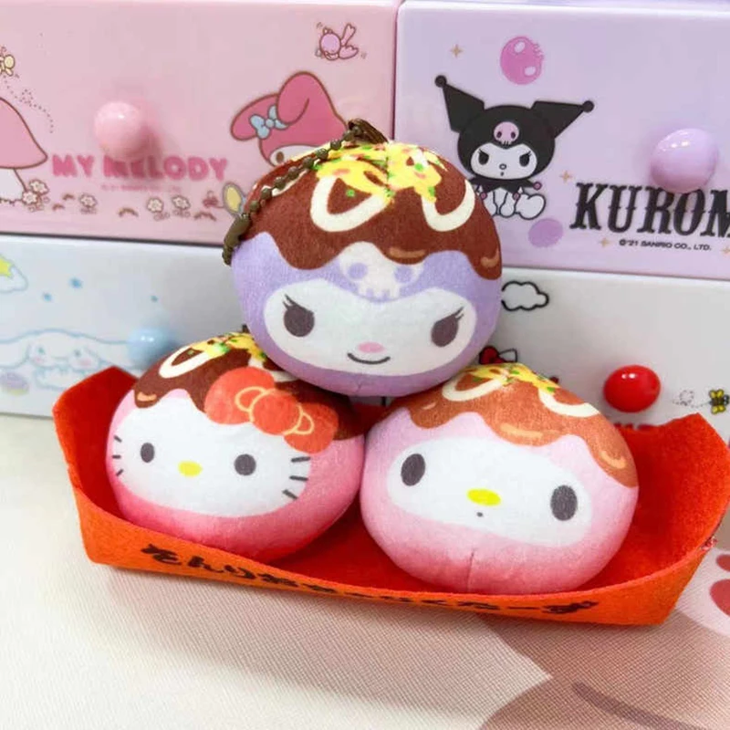 Octopus-Balls-Kuromi-My-Melody-Cinnamoroll-Anime-Figure-Keychain-Kawaii ...