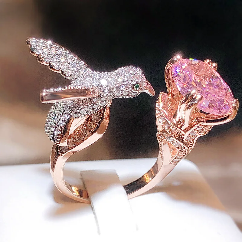 Cute Birds Open Rings For Women Special Design Beautiful Wedding ...