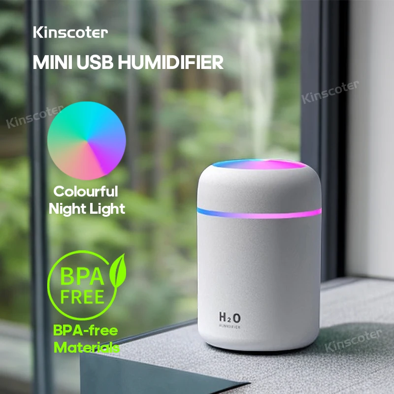 Mini-Humidificador-de-Ar-Ultrass-nico-300ML-Luz-Rom-ntica-USB-Difusor ...