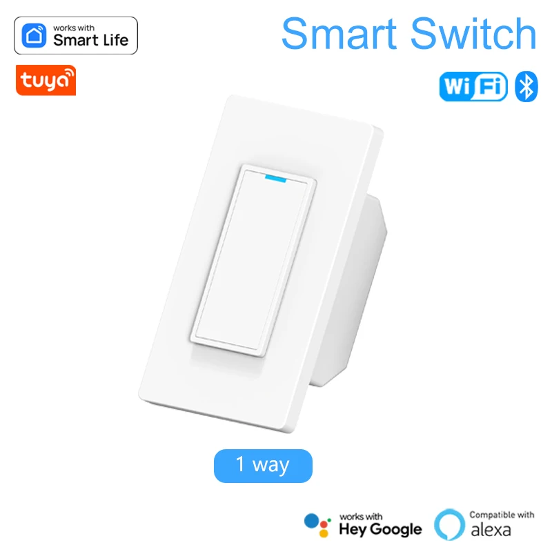 Tuya-WiFi-Smart-Wall-Key-Switch-US-Zero-Live-Wire-1Way-Light-Switch ...