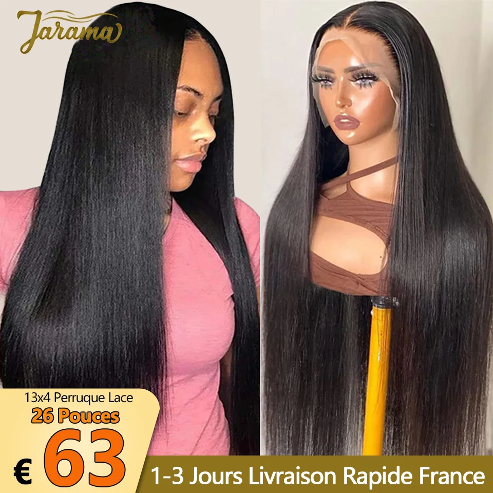 Perruque-Cheveux-Humains-Br-siliens-Solde-Lisse-13x4-Perruque-Lace-Front-Cheveux-Humain-24-26 ...