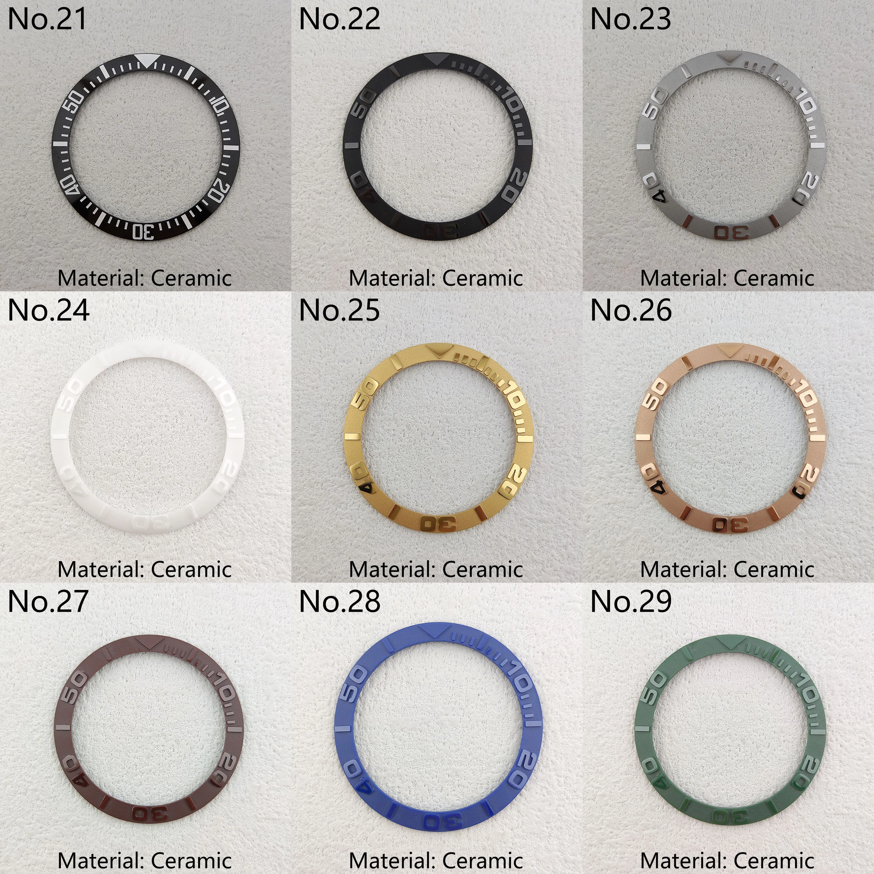 black-blue-gold-watch-bezel-insert-Suitable-for-38mm-watch-case-bezel ...