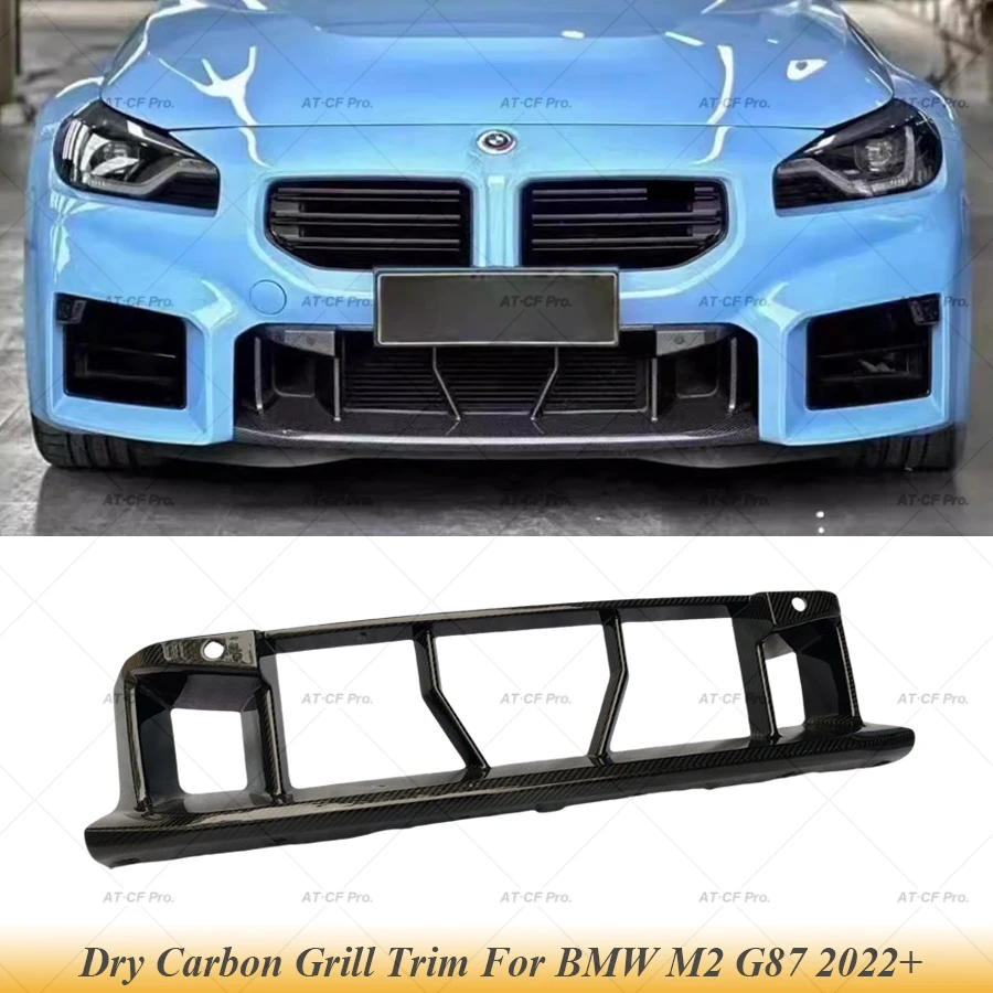 G87 Dry Carbon Fiber Front Center Bumper Grill Trim OEM Style for For ...