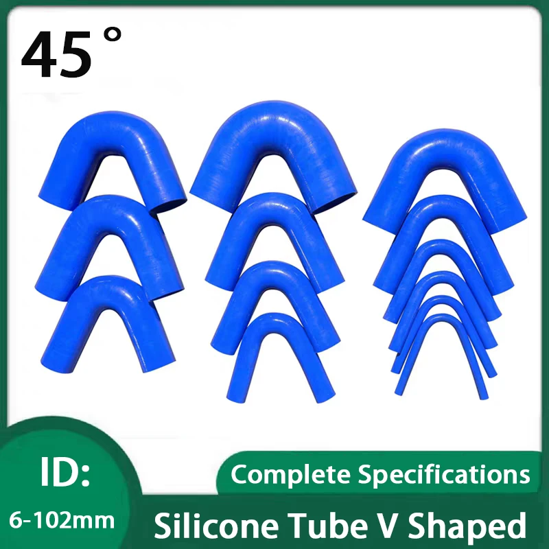 HighTemperature Resistance V-Shaped 45° Silicone Hose Inlet And Outlet ...
