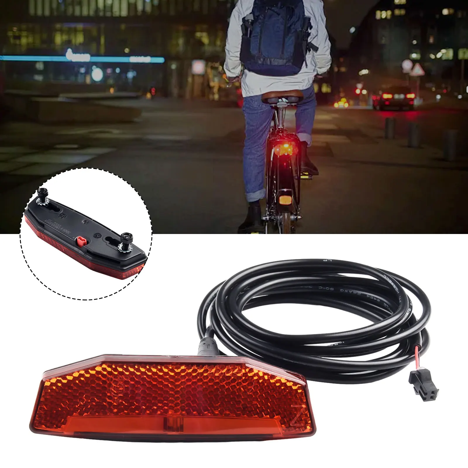 Long-Cable-E-Bike-Rear-Light-SM-Waterproof-Connector-Plug-and-Play-E ...