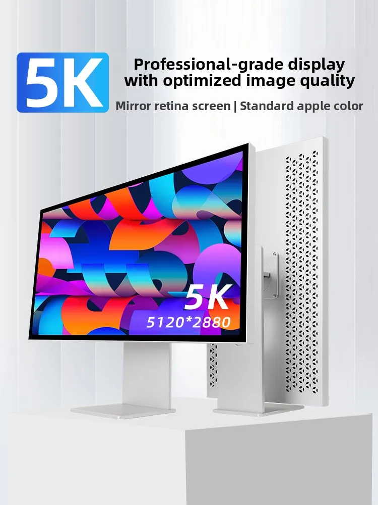 Monitor de 27 pulgadas 5k/4K, espejo de alta definición, diseño de ...