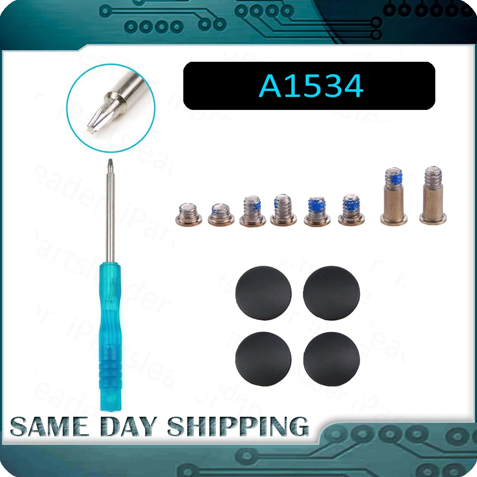 New for Macbook Retina 12" A1534 Bottom Case Screws Sets with Rubber ...