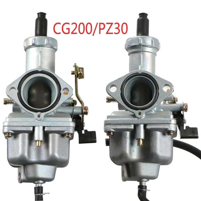 CG200-Motorcycle-Carburetor-PZ30-Manual-Carb-For-175-250cc-Dirt-Pit-Bike-ATV-Motocross-CM200 ...