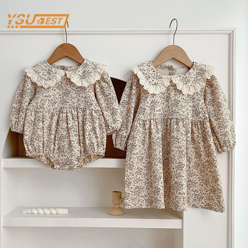 Spring-Autumn-Kids-Baby-Girls-Long-Sleeve-Sweet-Sisters-Dress-Infant ...